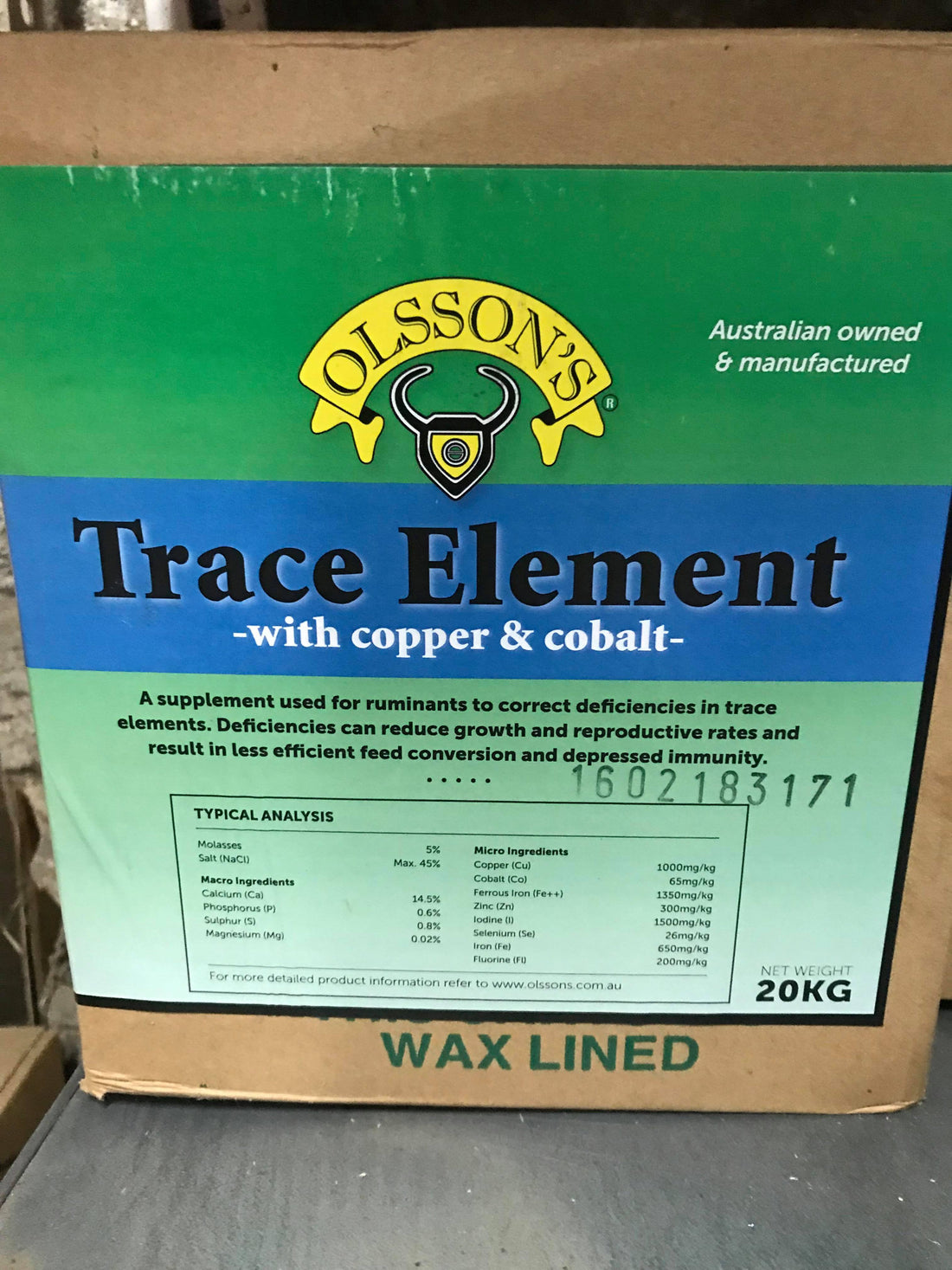 Trace Elements 20kg – Coopers Rural & Hardware.