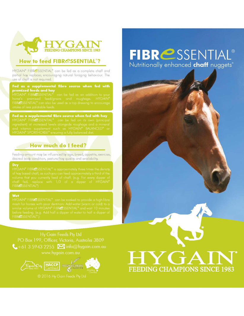 Hygain Fibressential 20kg – Coopers Rural & Hardware.